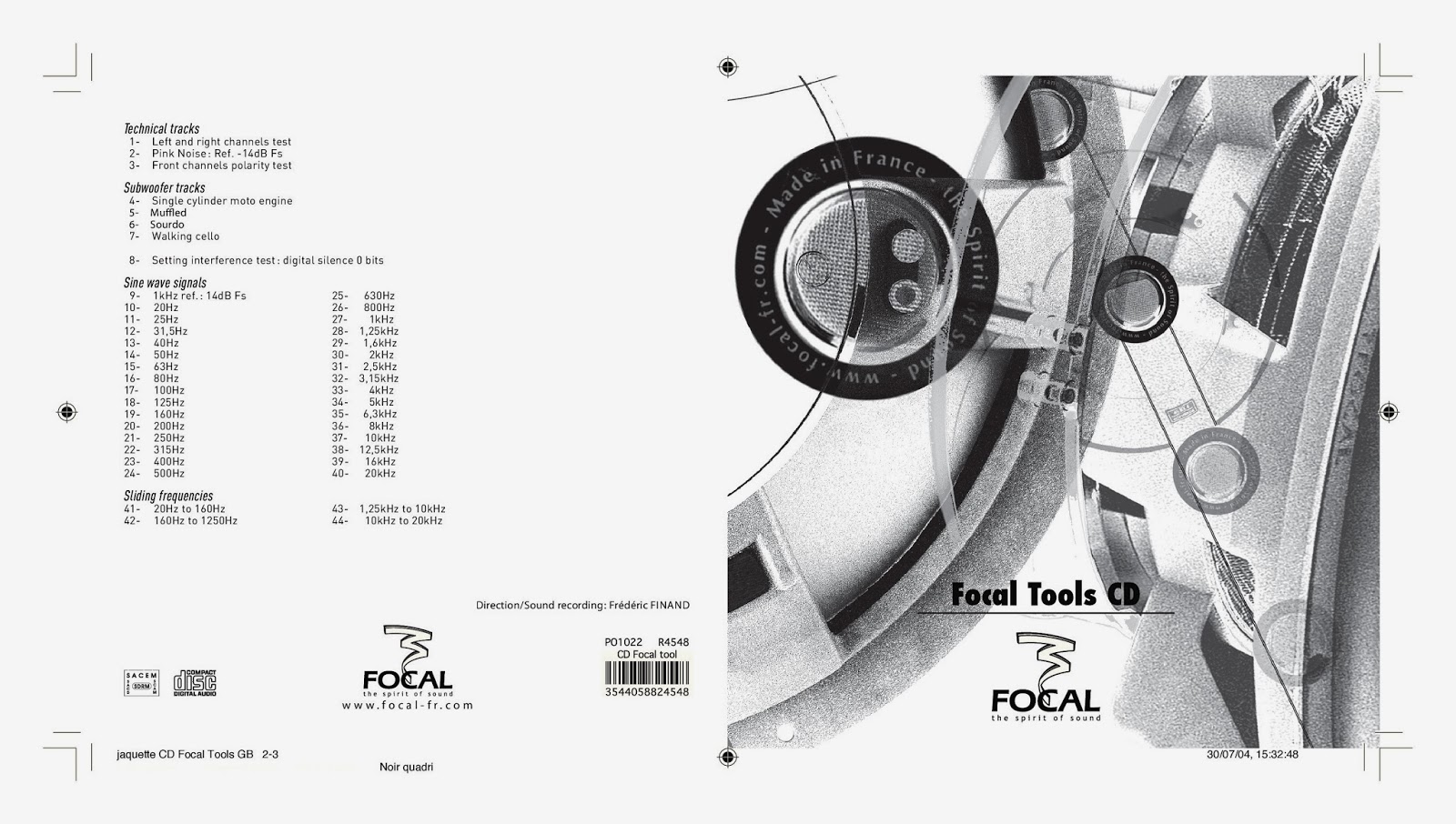 FOCAL TOOLS CD | Audio Lifestyle