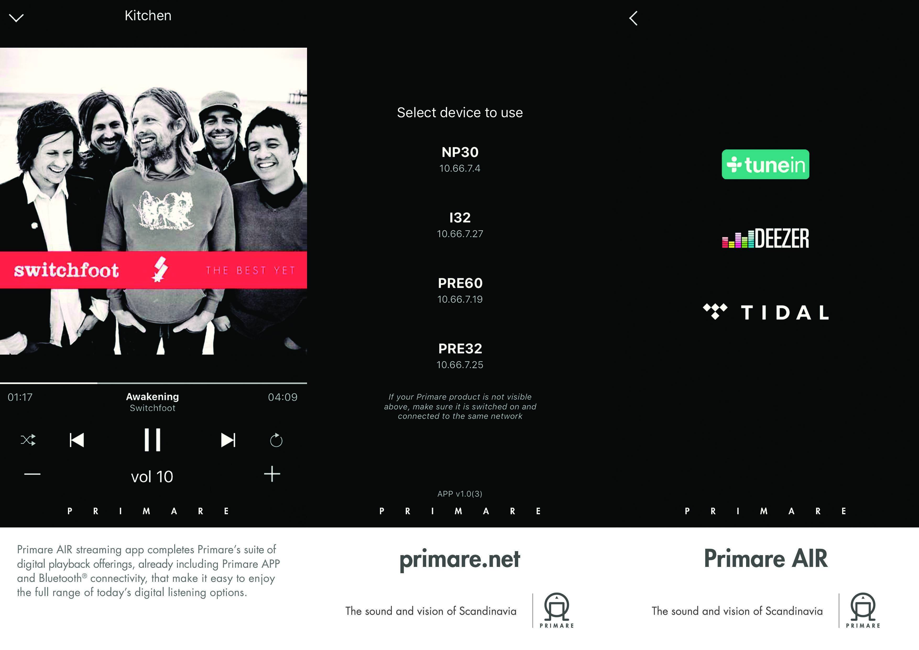 PRIMARE AIR STREAMING APP | Audio Lifestyle